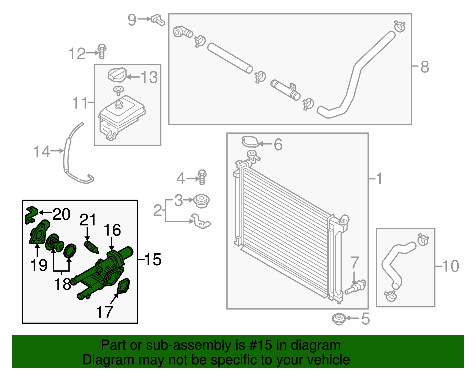 2015-2020 Hyundai Water Inlet Pipe 25600-2GGA5 | OEM Parts Online
