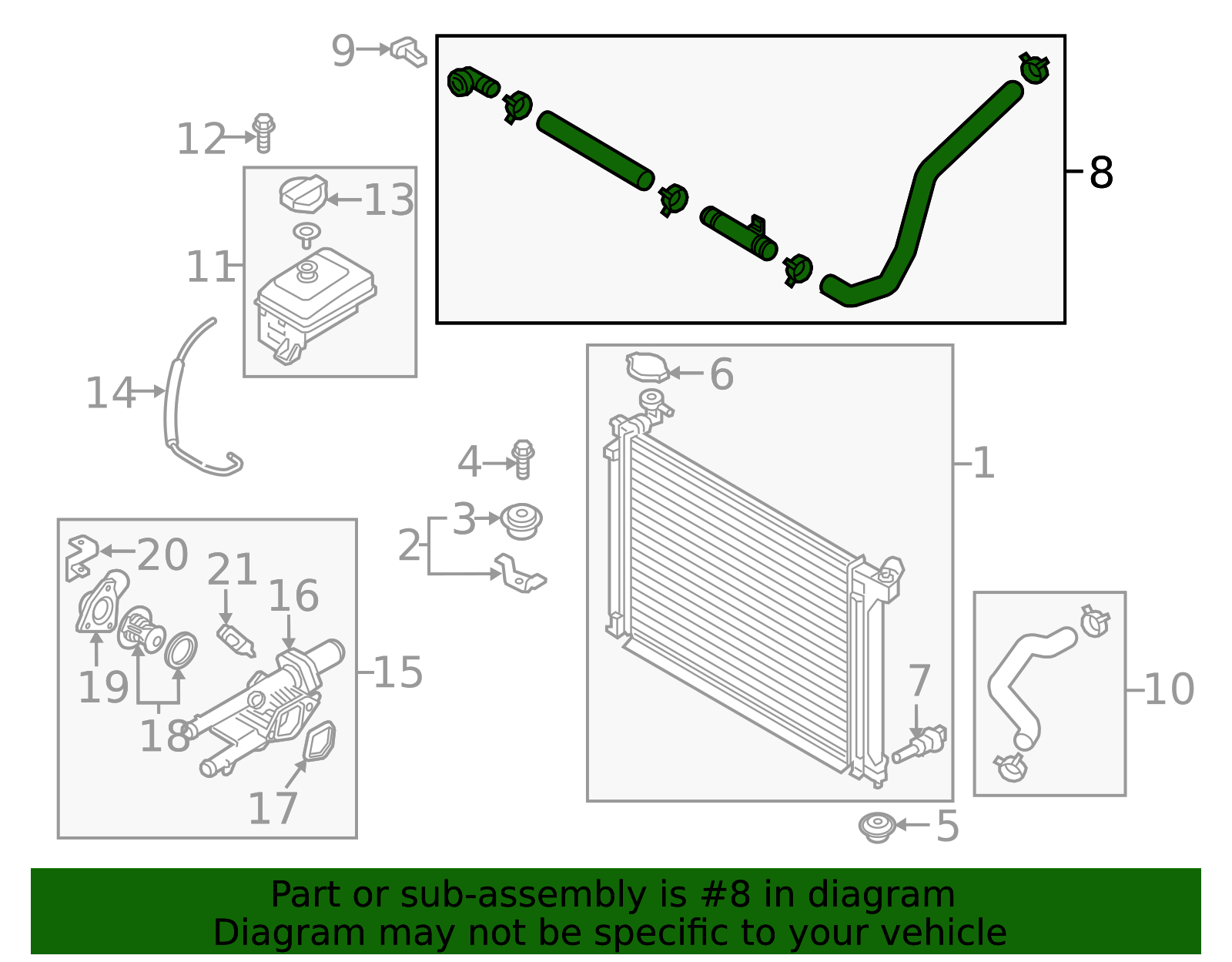 Radiator Hose 25412-C2100 - Dependable OEM Engine Cooling | AutoNation ...