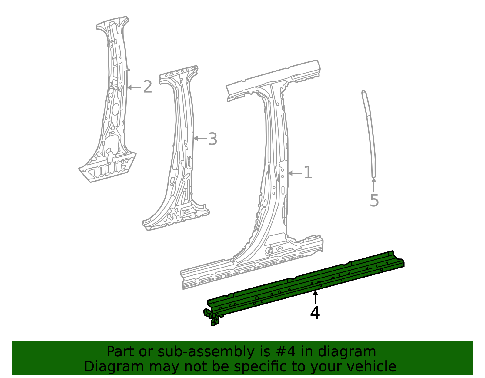 Toyota Rocker Panel - Side Frame Protection Panel - Part #61402-0C901 ...