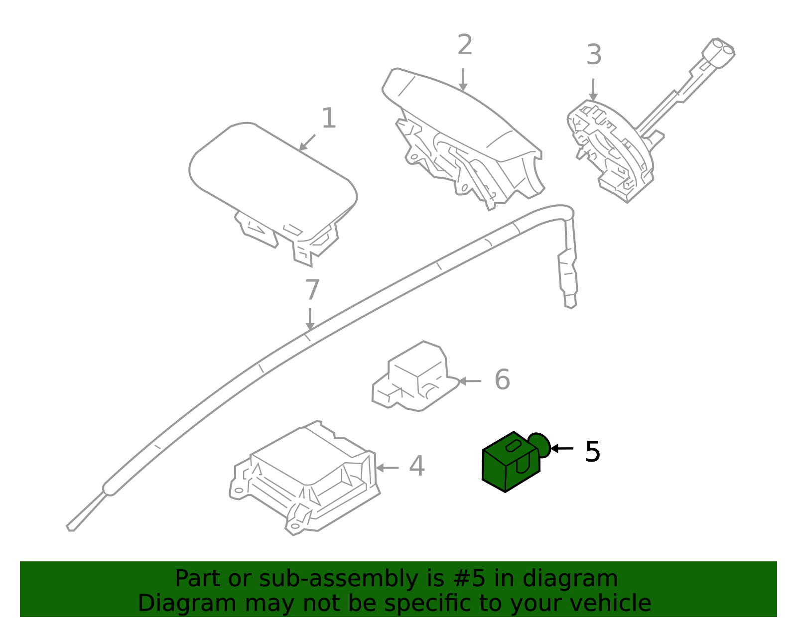 2010-2012 Hyundai Santa Fe Ft Impact Sensor 95930-2B100 | MotorMotor