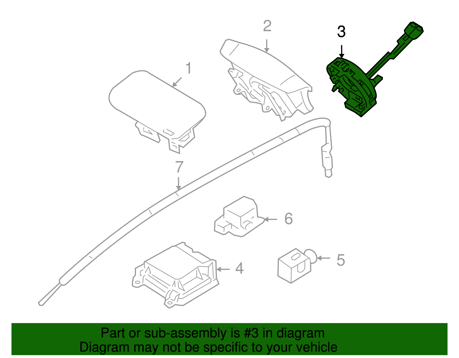 93490-2B300 - Hyundai Clock Spring 2007-2012 Hyundai Santa Fe ...
