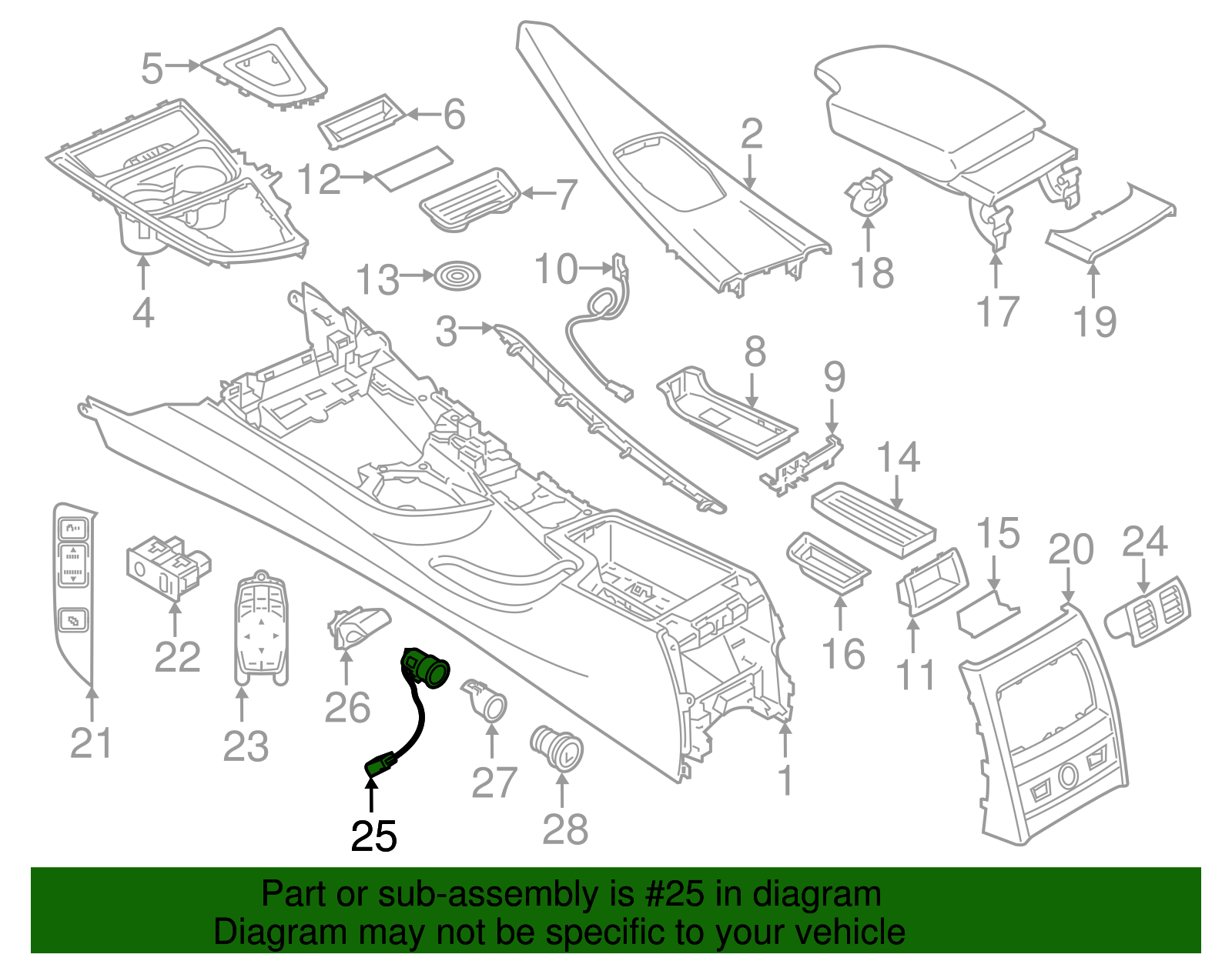 Genuine BMW 61-34-9-302-235 | Power Outlet | FREE Shipping on Most ...