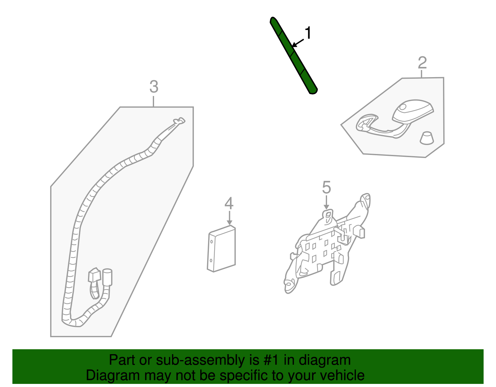 2017 Buick Enclave Radio Antenna 23169266 | GM Parts Center