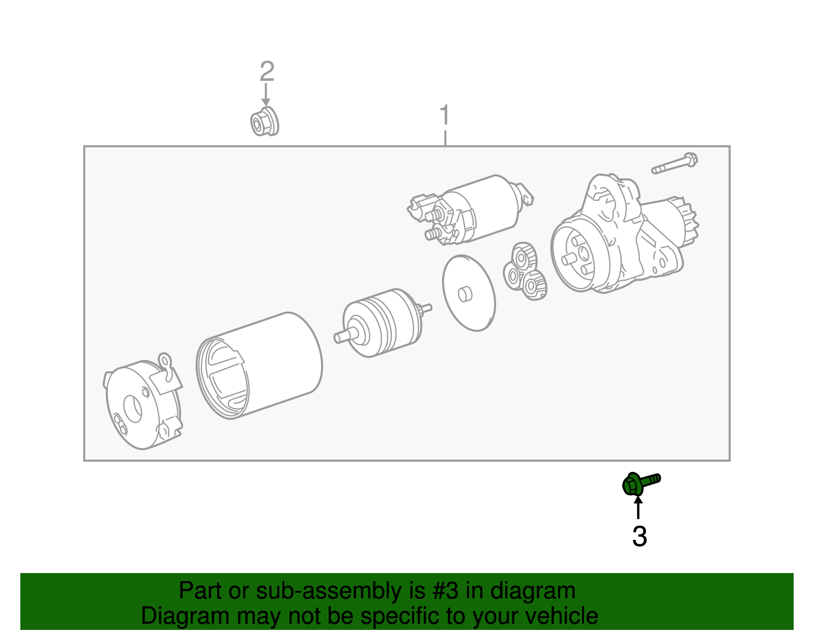 Genuine Toyota Starter Bolt part# 90080-11340 for 2004-2022 Toyota ...