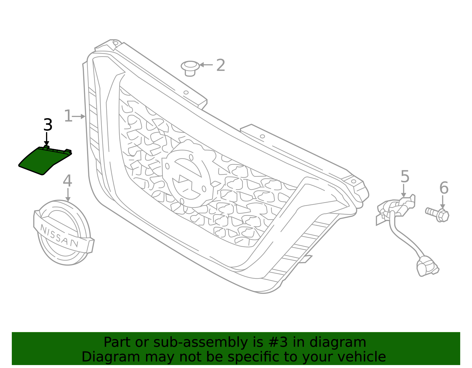 2021-2024 Nissan Kicks Cap 622A0-5R00A | TascaParts.com