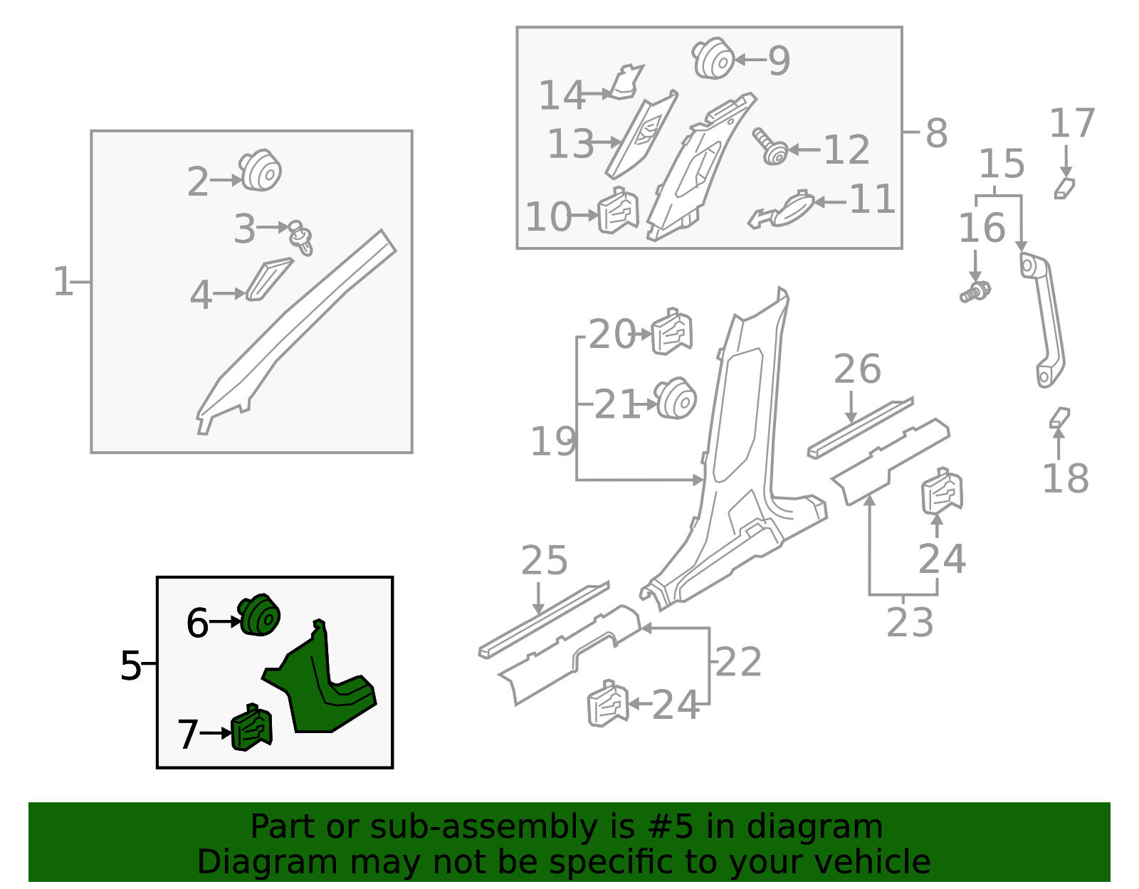 85824-S9000WK - Cowl Trim 2020-2025 Kia Telluride | Kia.Parts Store