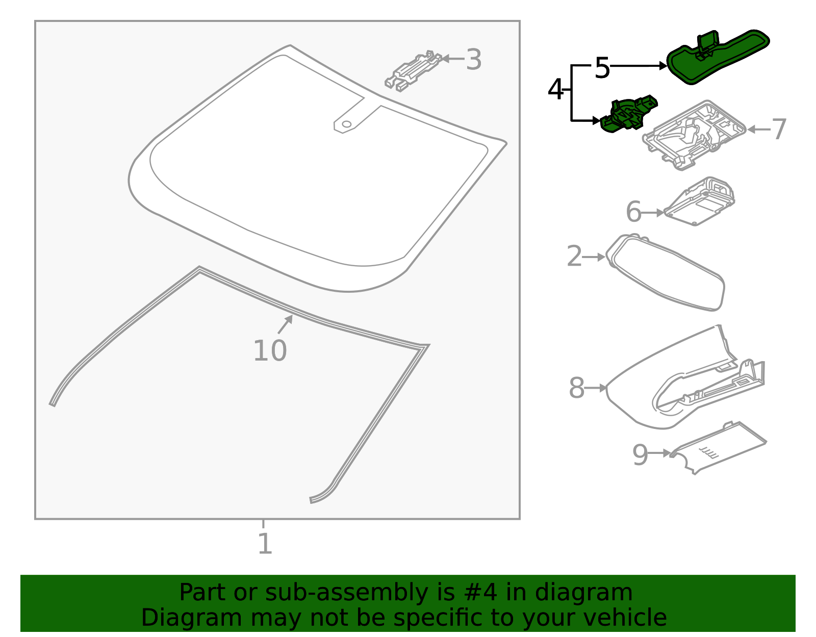 84466321 - 2020-2025 GM - Windshield Outside Moisture, Ambient Light ...