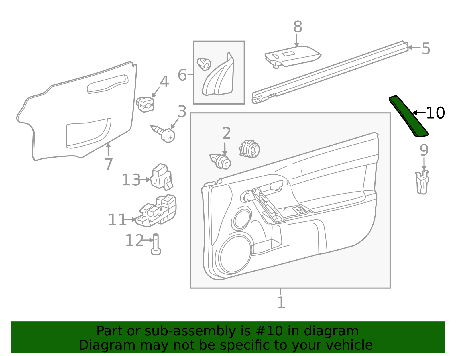 74645-21030 - Handle Cover 2011-2016 Scion tC | Toyota San Diego Parts