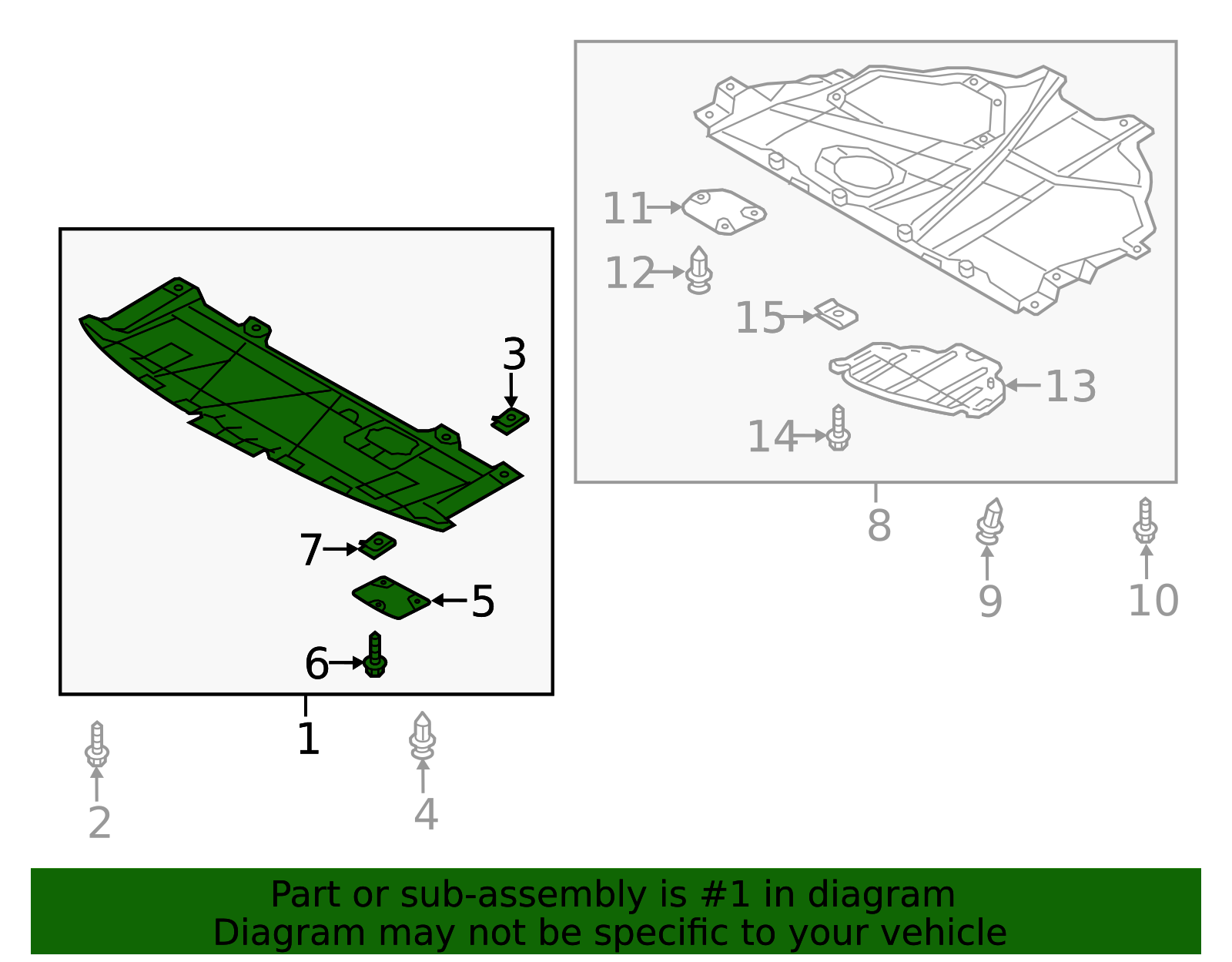 2013-2016 Mazda CX-5 | Radiator Support Splash Shield | KD53-56-11YA ...
