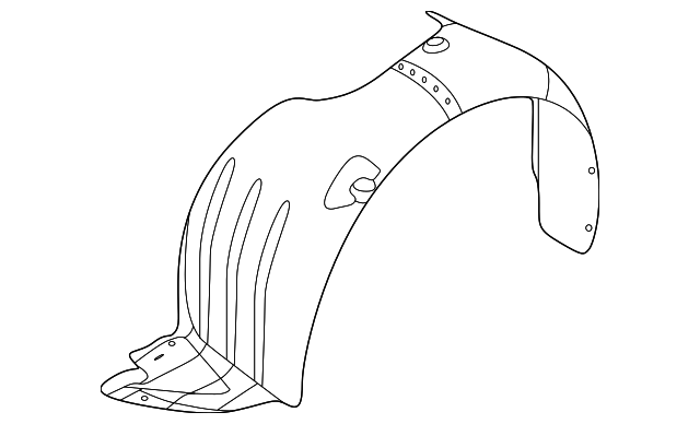 Genuine OEM Fender Liner Part# 86812-3X700 Fits 2014-2016 Hyundai ...