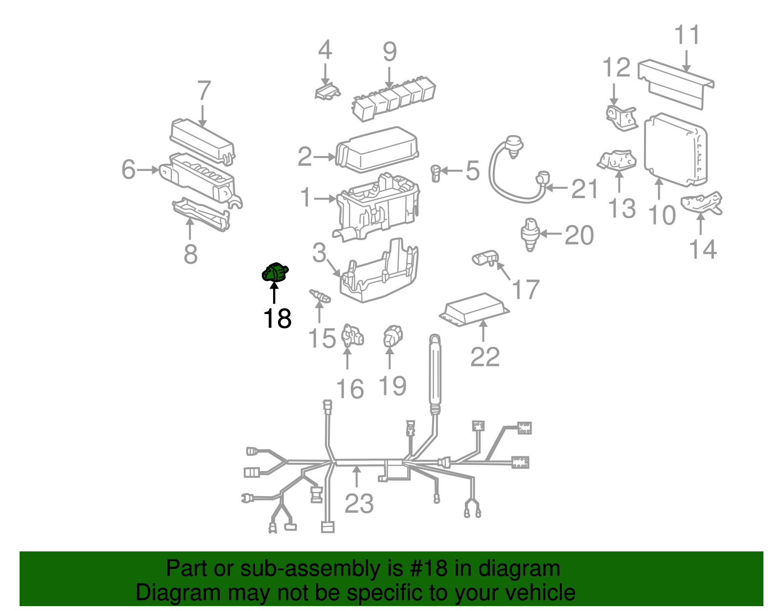 89615-12120 - Toyota Knock Sensor 1998-2005 Toyota | Performance Auto Parts