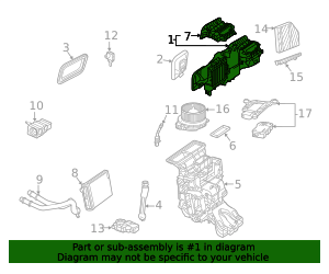 Genuine OEM Evaporator Housing | 167-830-93-05 | Fits Select 2020-2024 ...