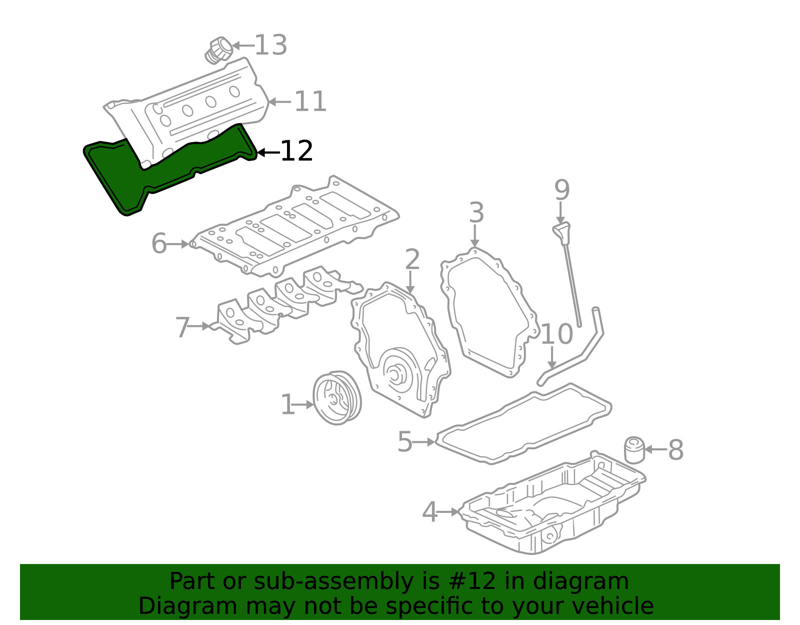 12581818 - High-Quality Valve Cover Gasket for 2000-2011 GM ...
