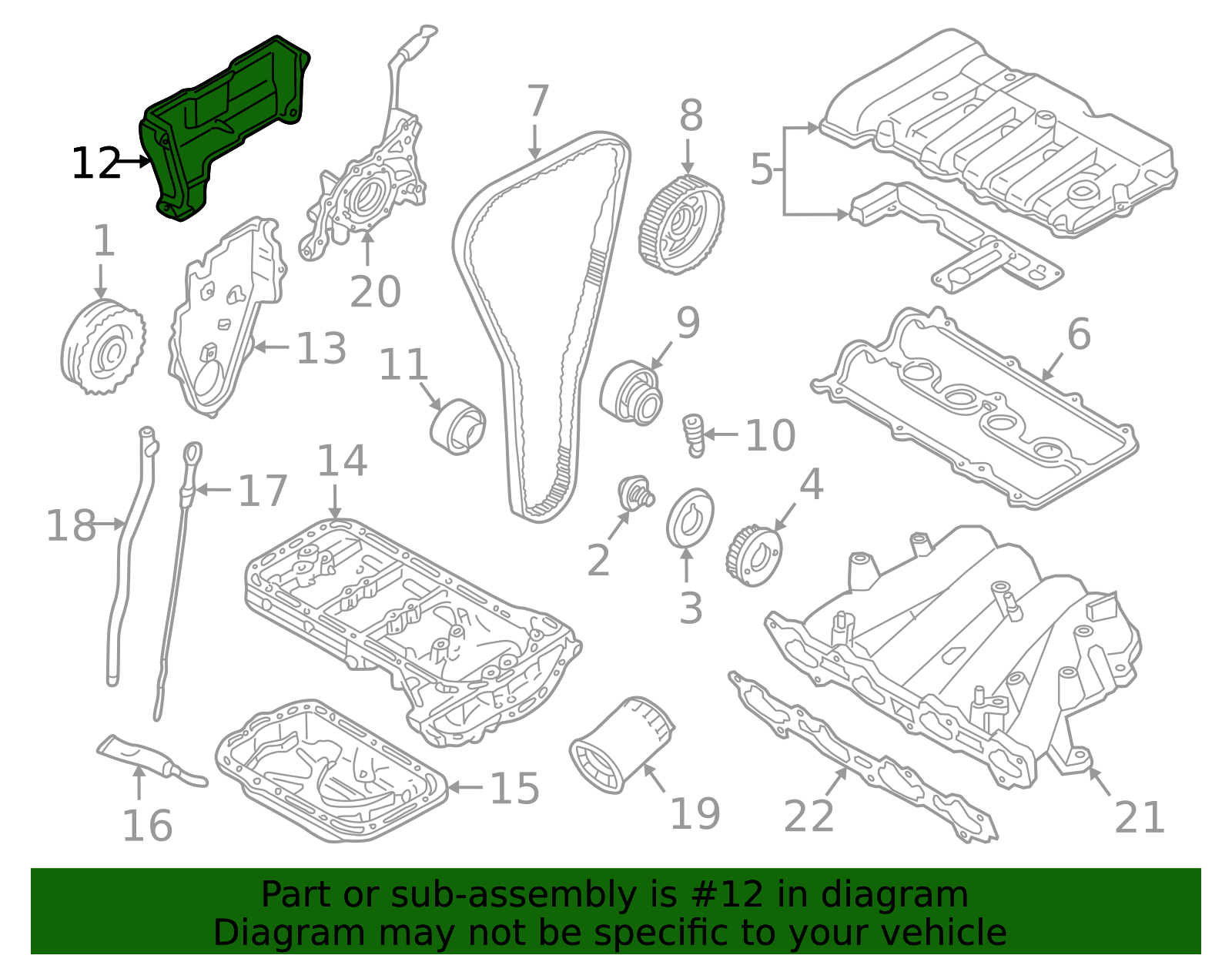 1993-2003 Mazda | Timing Cover | FS01-10-520C | Mazda Online Parts