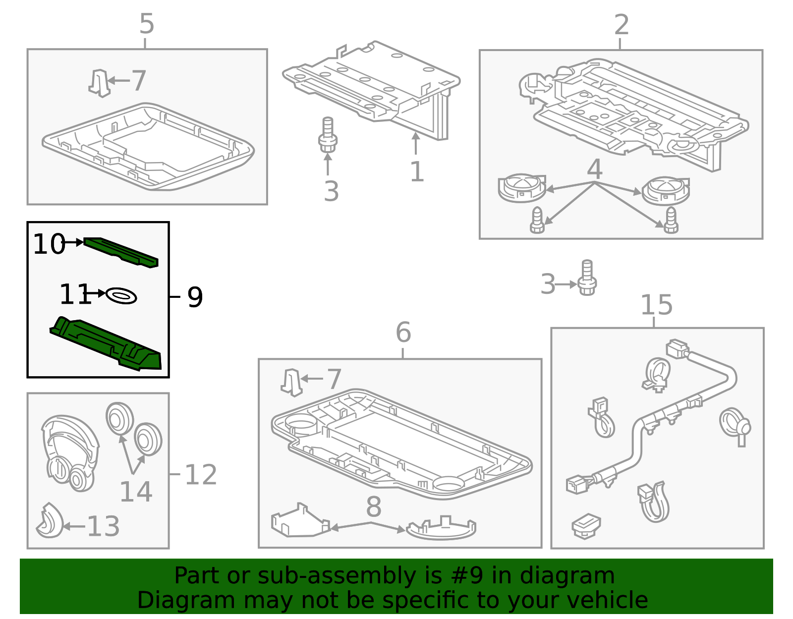 39560-TK8-A01 - Control Assembly Res Remote - 2011-2013 Honda Odyssey ...
