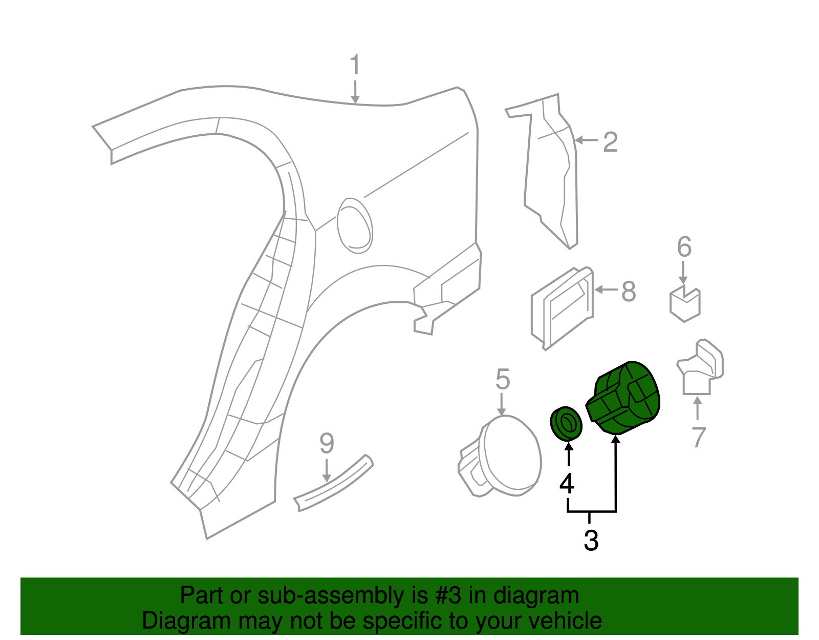 74480-SNF-A00 - 2006-2011 Honda Civic - Adapter Assembly Receptacle ...