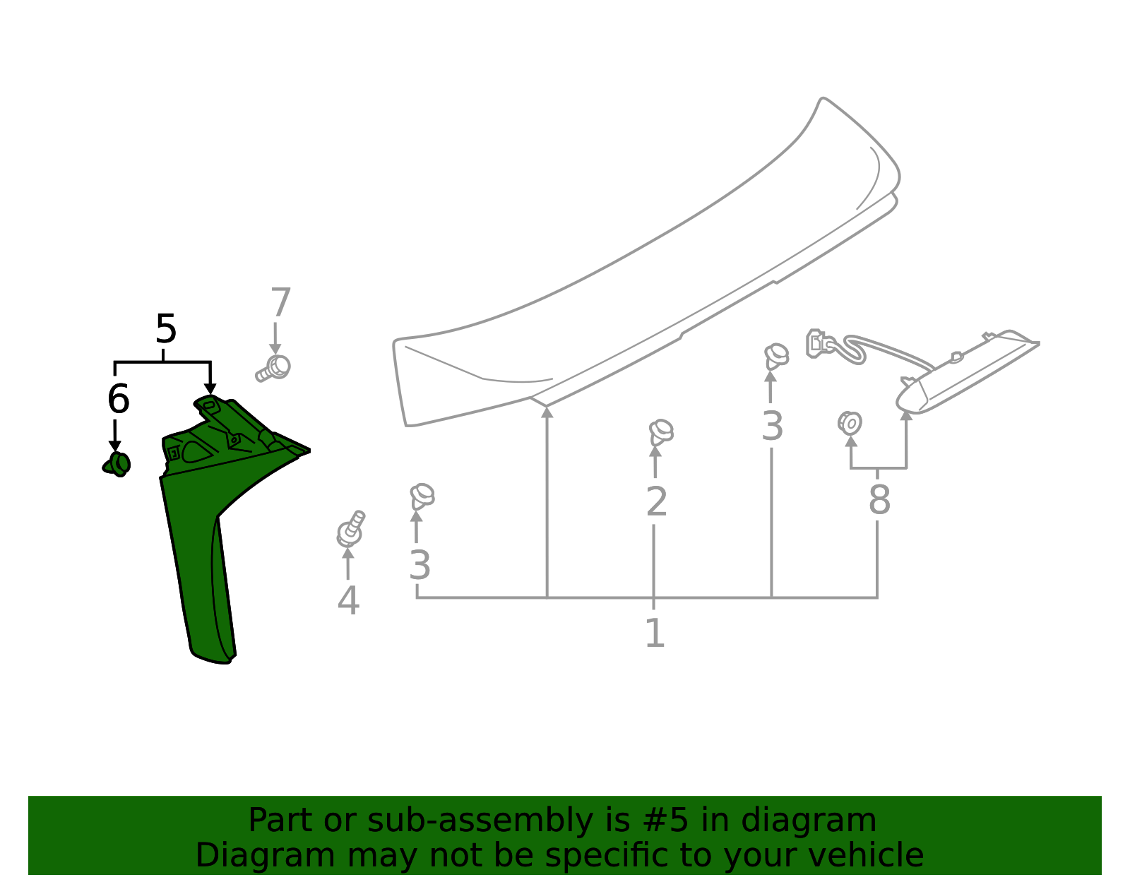 96031SJ010 - Side Spoiler 2019-2024 Subaru Forester | Subaru Parts Exchange