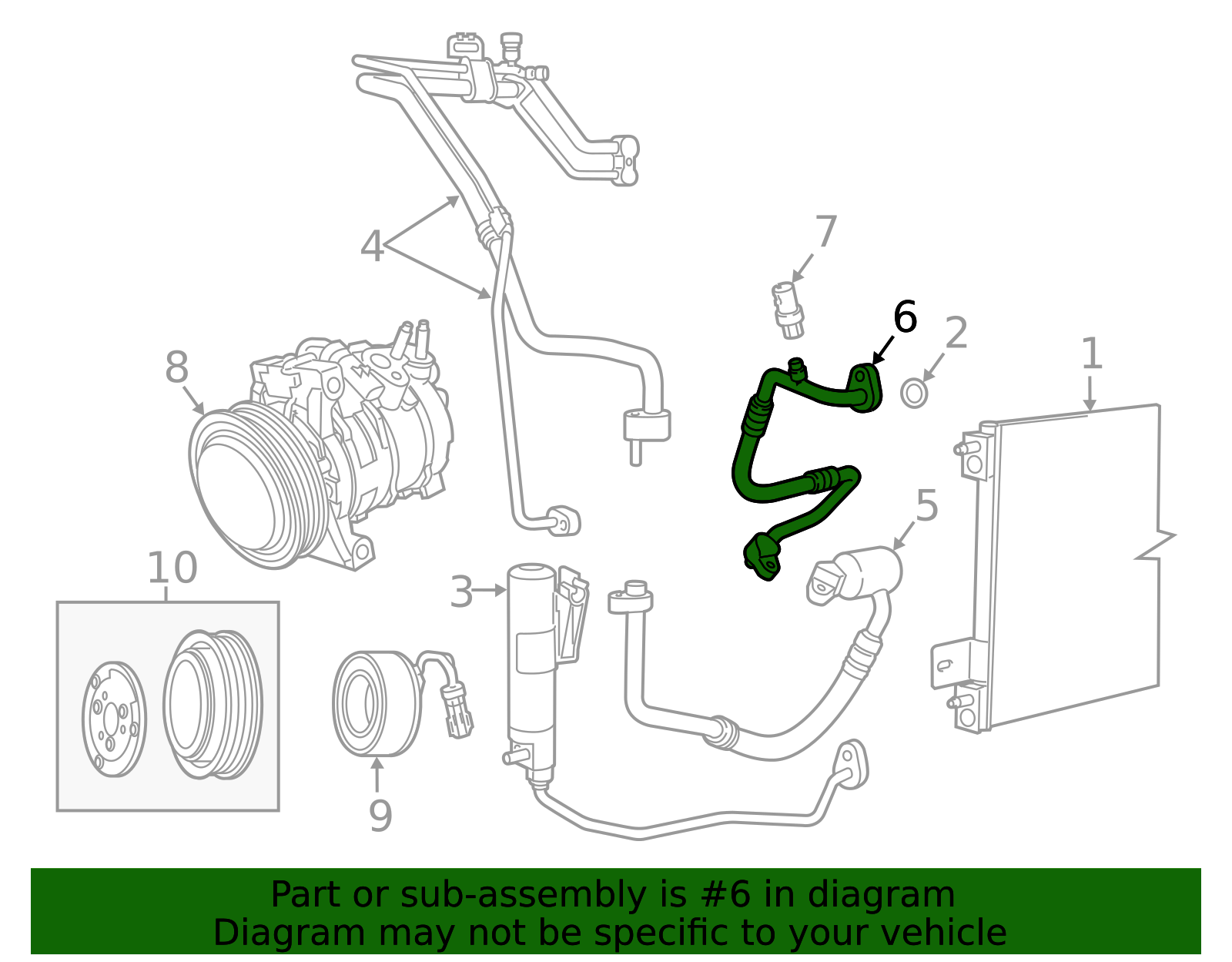 Discharge Hose 68104926AA | Mopar Parts Canada