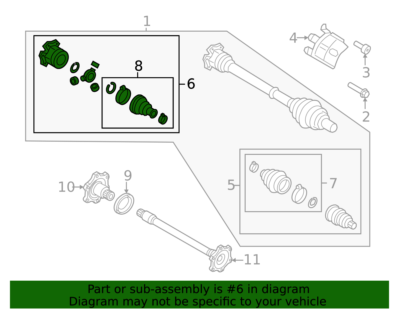 80A-498-103 - Inner Cv Joint 2018-2025 Audi | Audi OEM Parts