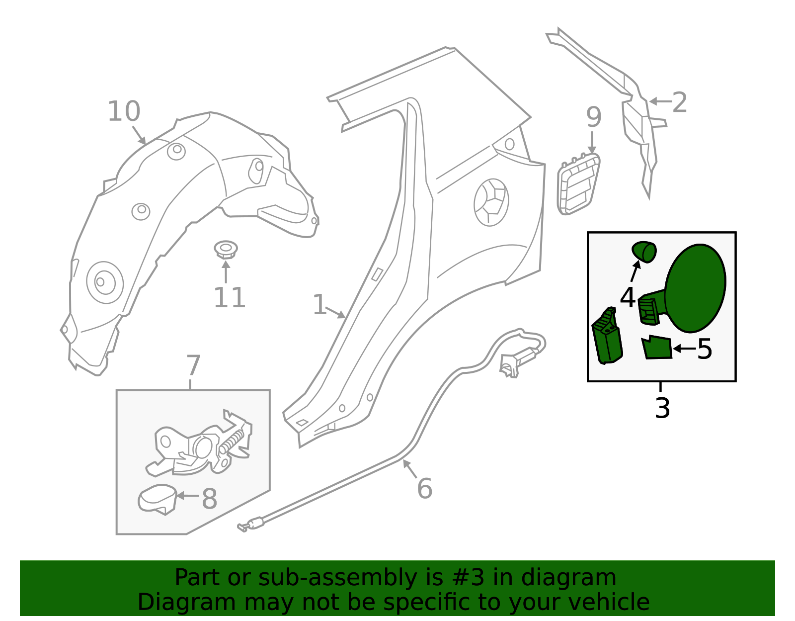 Fuel Door 69510 3W000 | OEM Parts Online