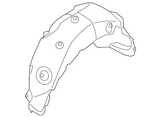 2011-2013 Kia Sportage | Splash Shield | 86821-3W000 | Kia Auto Parts