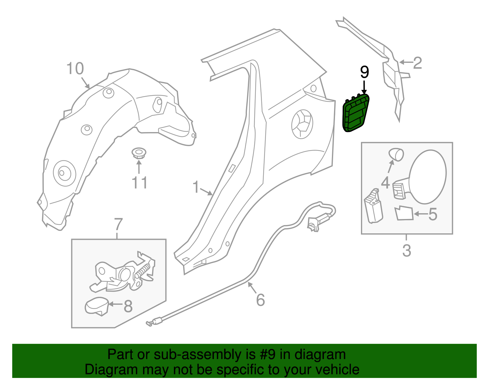2005-2019 Kia Pressure Vent 97510-2F200 | TascaParts.com