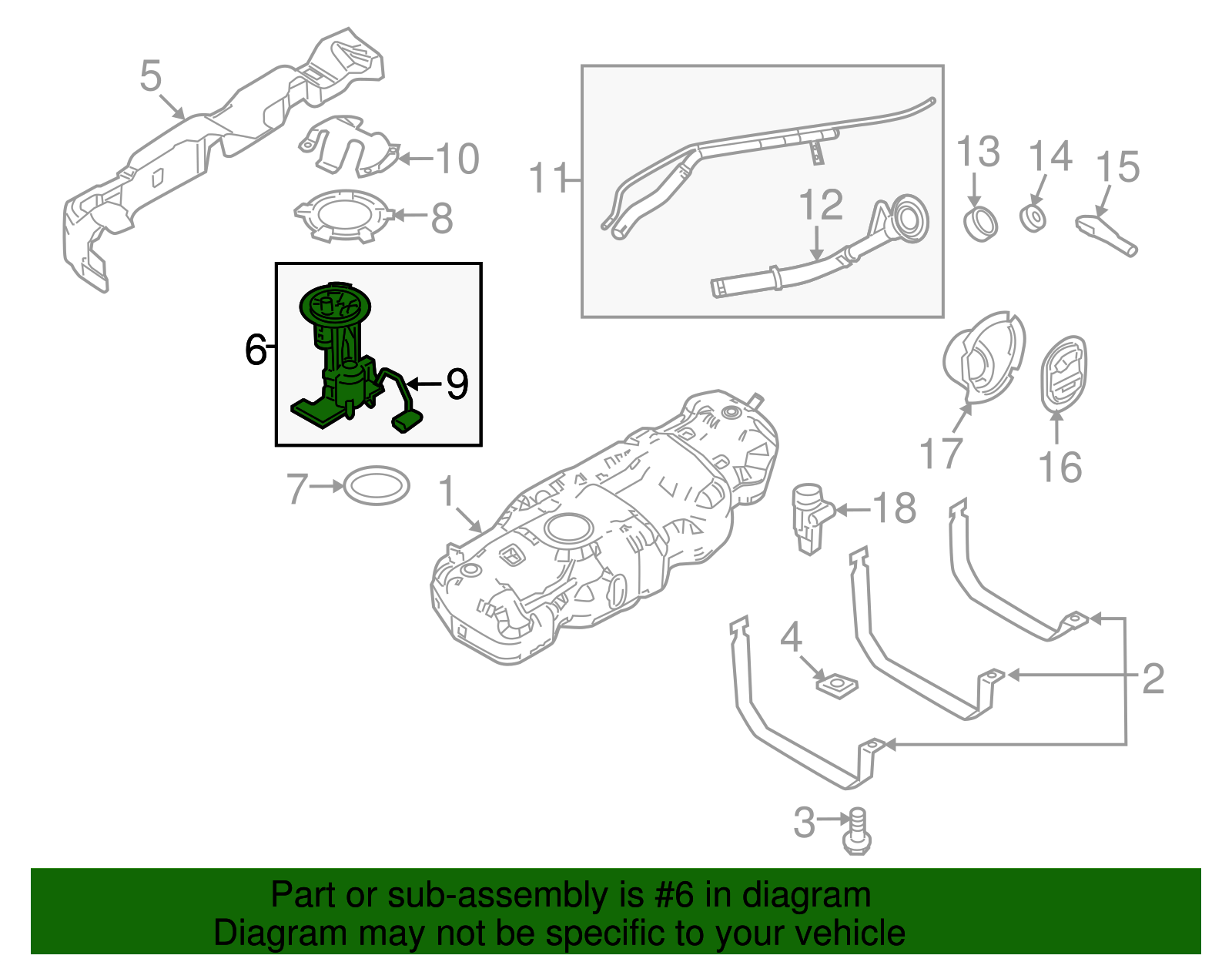 2010-2014 Ford | Motorcraft™ Electric Fuel Pump | PFS-579 | Walls' Ford ...