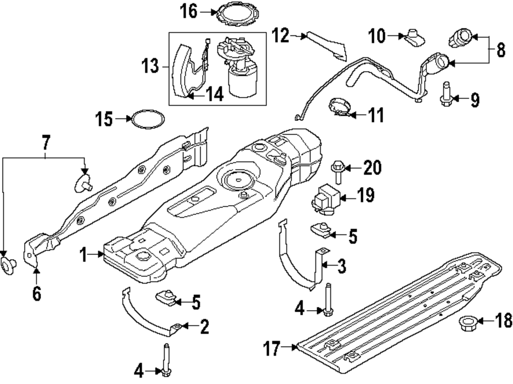 PL3Z-9H307-F - 2023-2024 Ford F-150 - Fuel Pump | Dealer Auto Parts