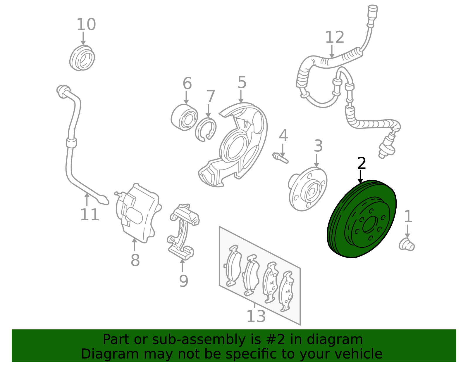 0K2AZ-33251 - Brake Rotor 1994-2002 Kia | Kia.Parts Store