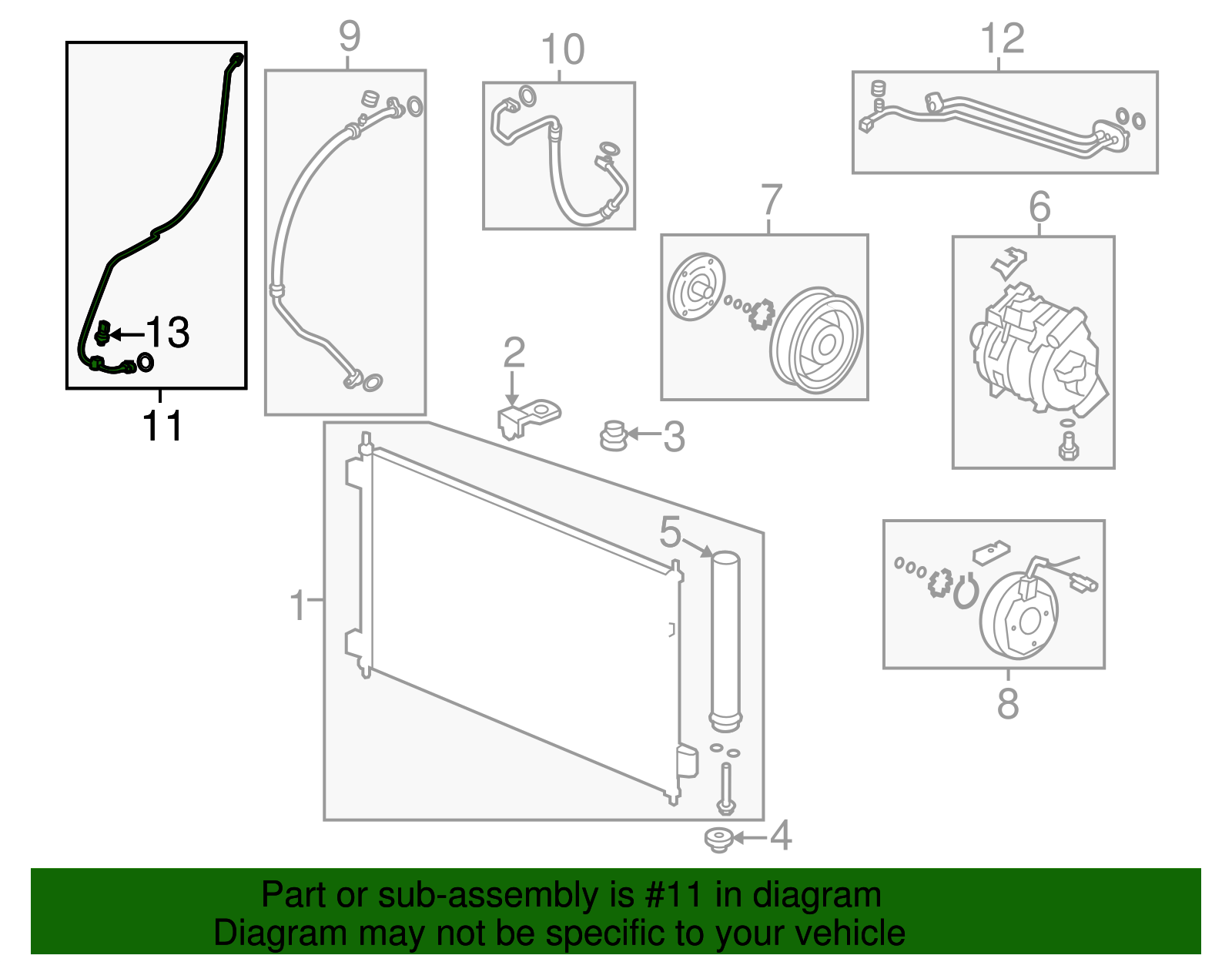 2013-2016 Honda Accord AC Line 80341-T2F-A01 | OEM Parts Online