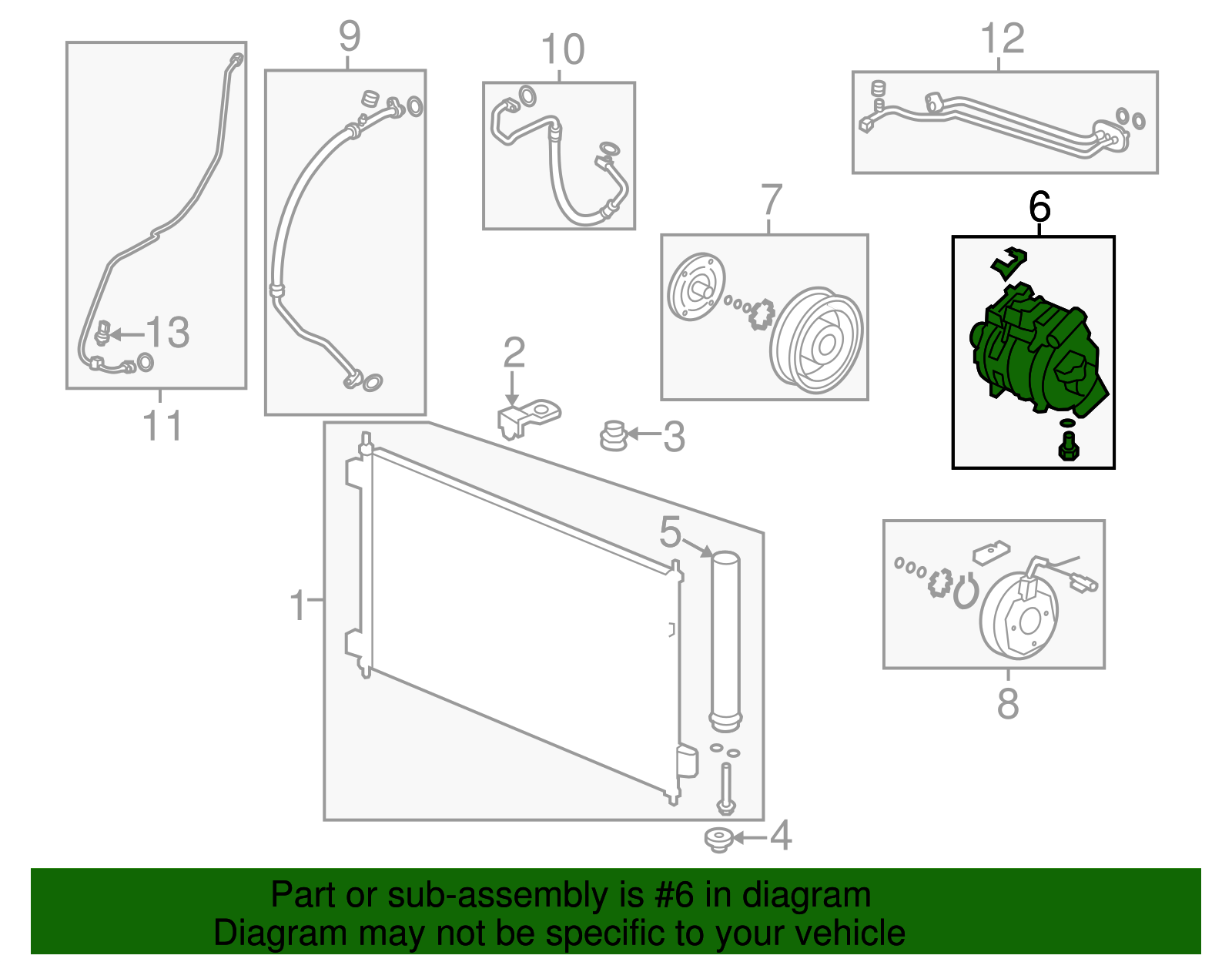 2013-2017 Honda Accord Compressor 38810-5A2-A01 | OEM Parts Online