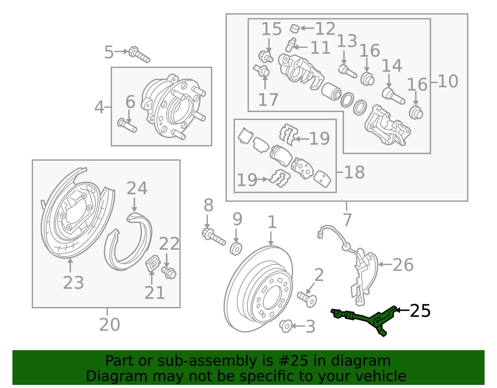 58737-C1000 - Brake Hose 2016-2020 Kia Optima | Kia.Parts Store