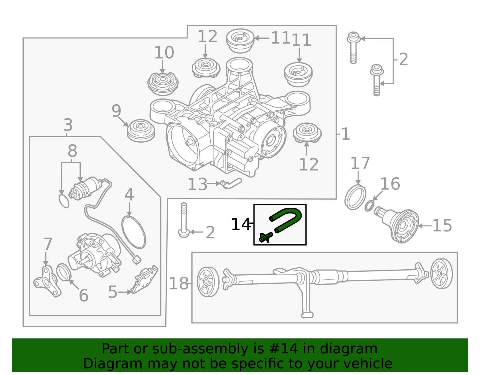 2021 Volkswagen Atlas Prop Shaft 3QF-521-101-P | OEM Parts Online