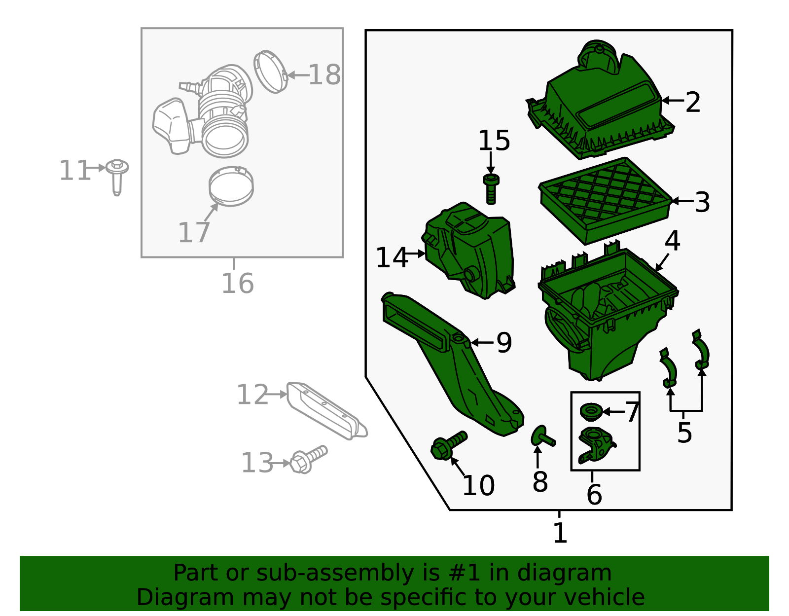 Air Filter And Housing Assembly | F2GZ-9600-C | Walls' Ford Parts