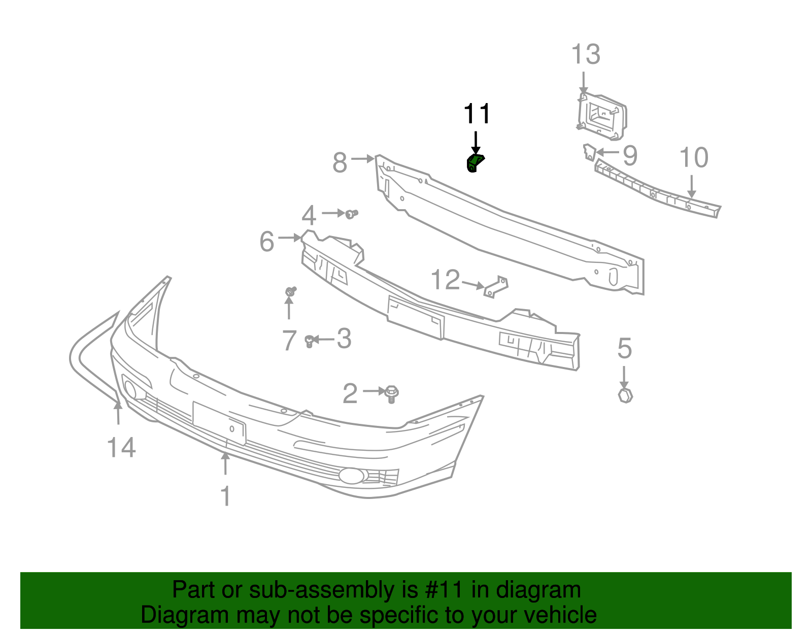 Hyundai - 86535-39500 - Reinforced Beam Side Bracket - 2004-2005 ...