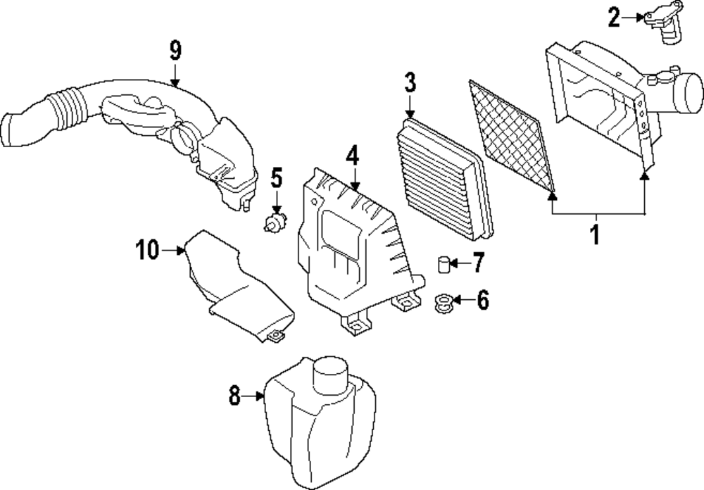 46012FN000 - 2024 Subaru - Air Inlet Duct | Subaru Parts HQ