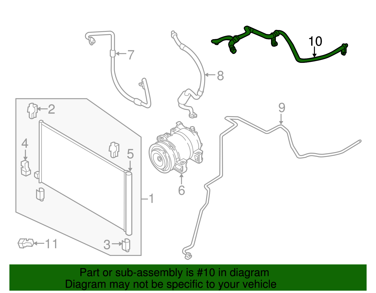92450-4BA5B - AC Line - 2014-2020 Nissan Rogue | Nissan OEM Parts Direct