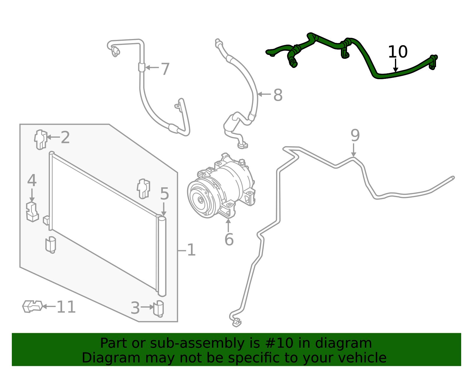 92450-4BA5B - AC Line - 2014-2020 Nissan Rogue | Nissan OEM Parts Direct