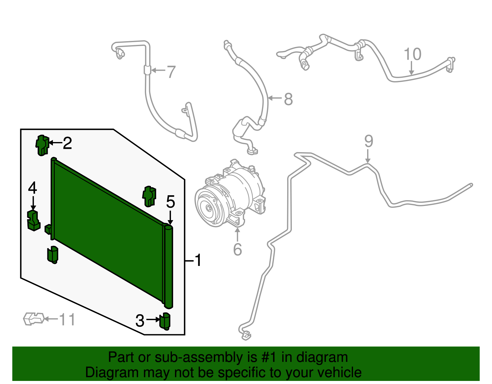 2014-2020 Nissan Rogue Condenser Assembly 92100-ABA3A | Temecula Nissan ...