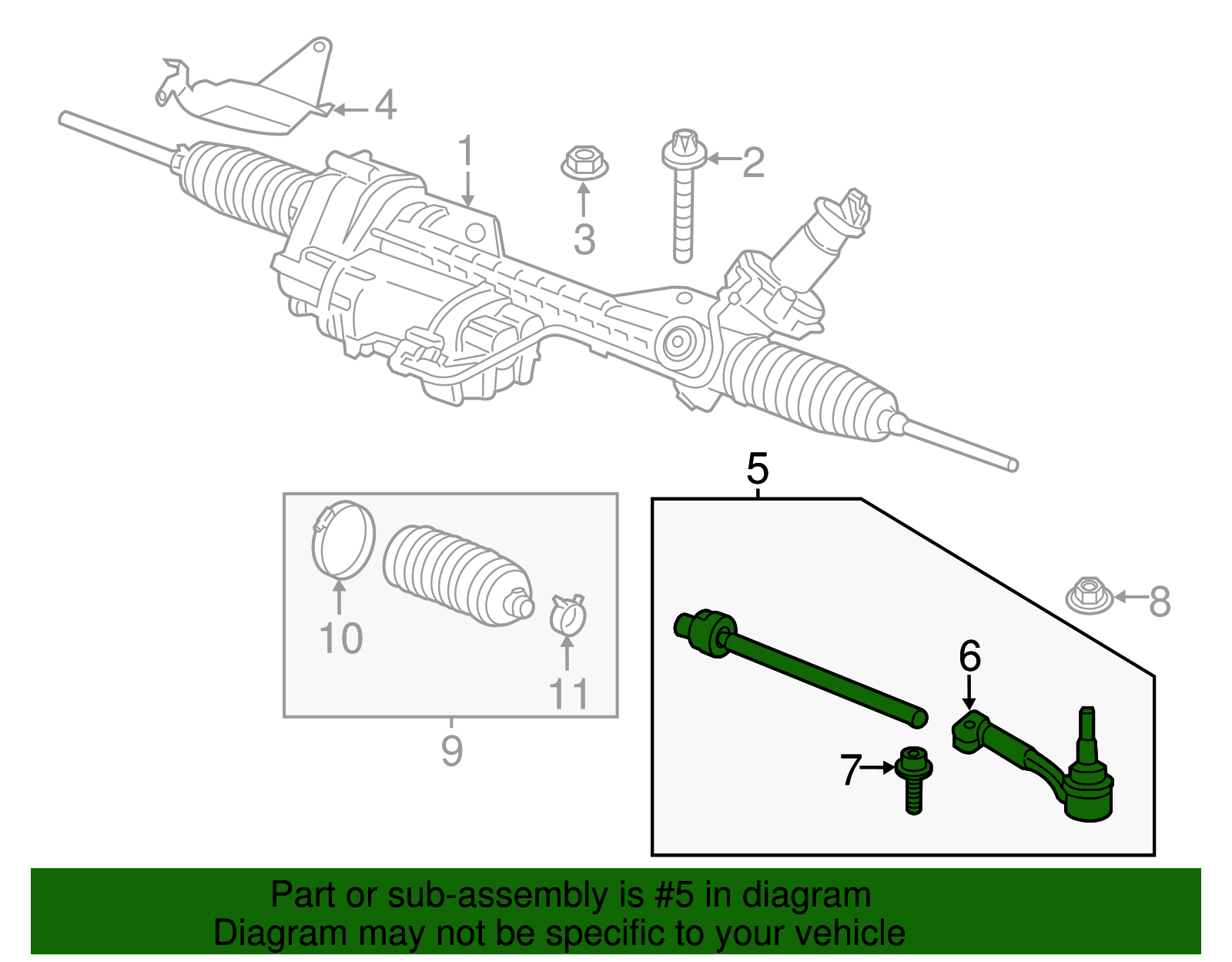 2015-2021 BMW Tie Rod Assembly 32-10-7-849-389 | BMW OEM Parts