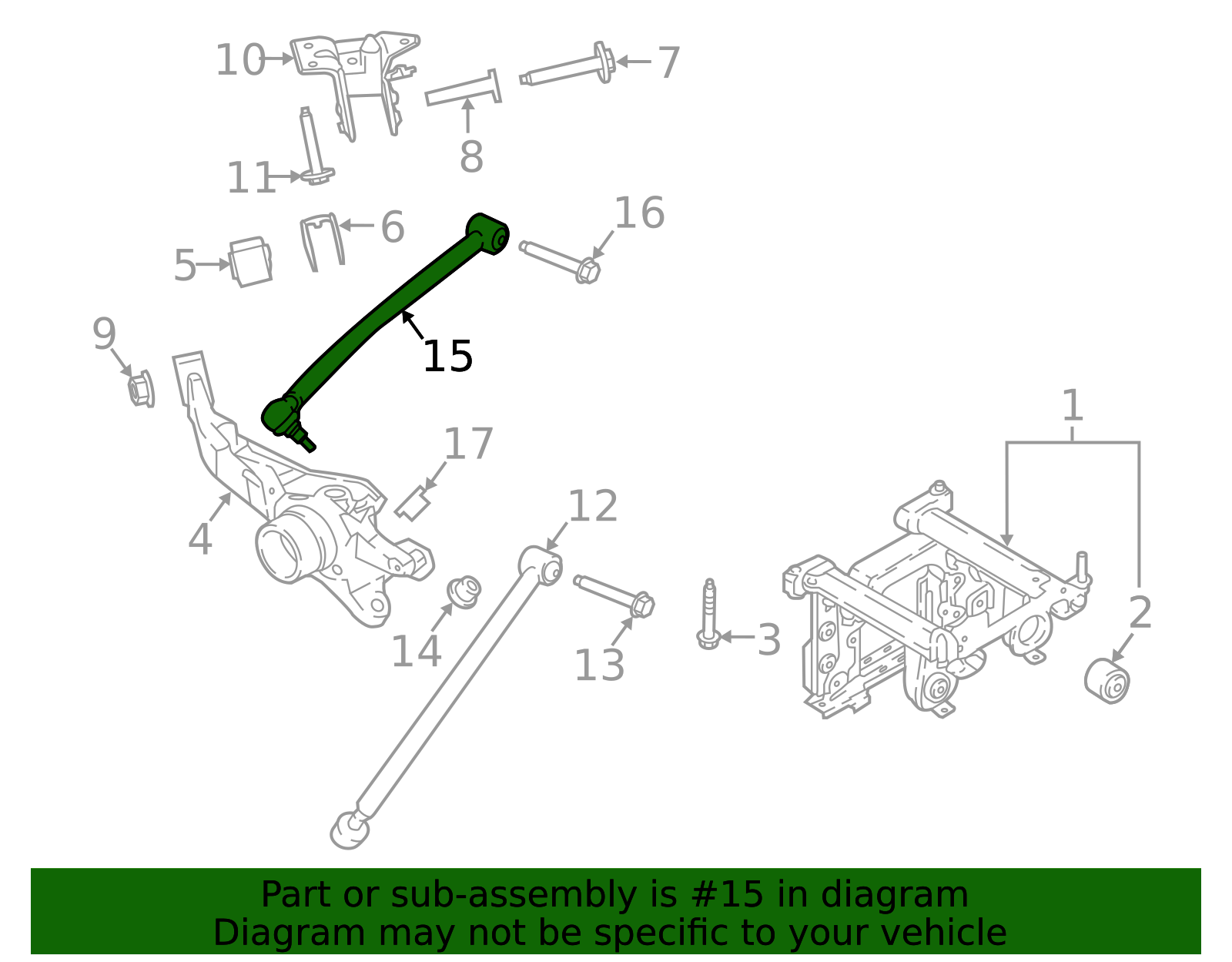 2018-2022 Ford EcoSport Upper Control Arm GN1Z-5500-C | Awesome Parts Ford