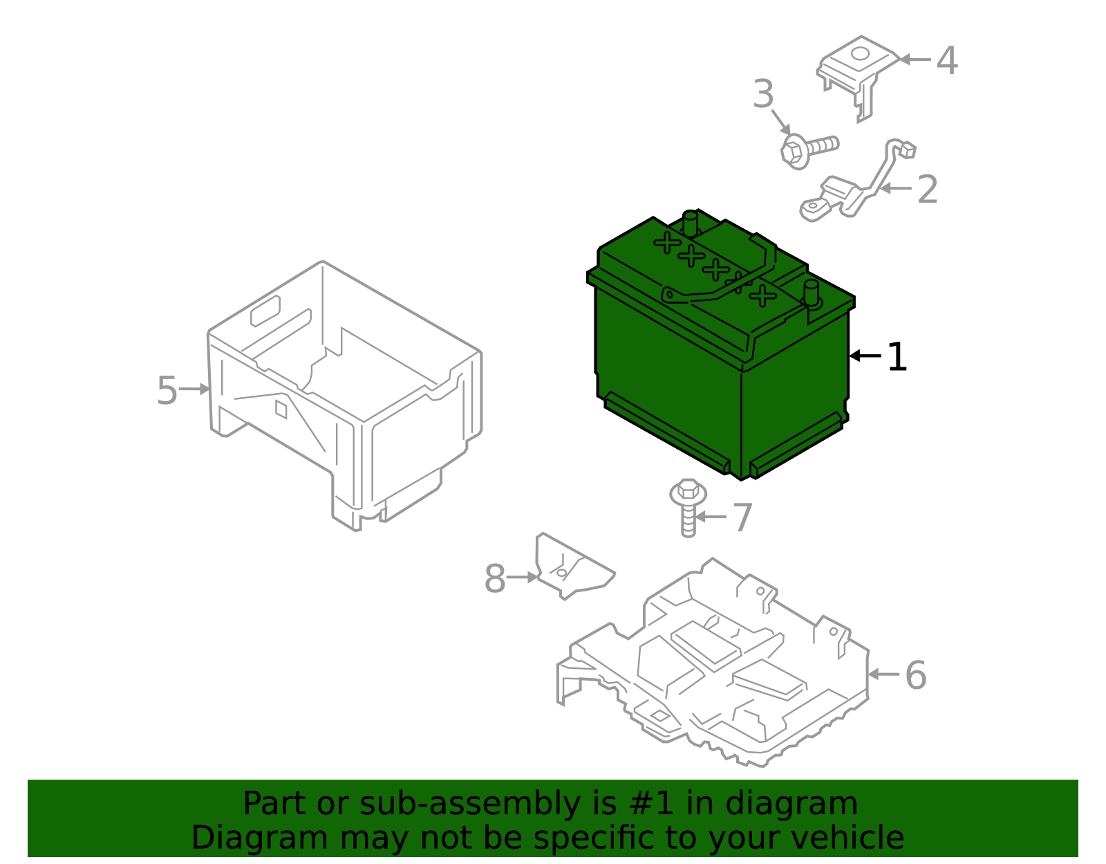 2017-2025 Hyundai Vehicle Battery 37110-F9620 | OEM Parts Online