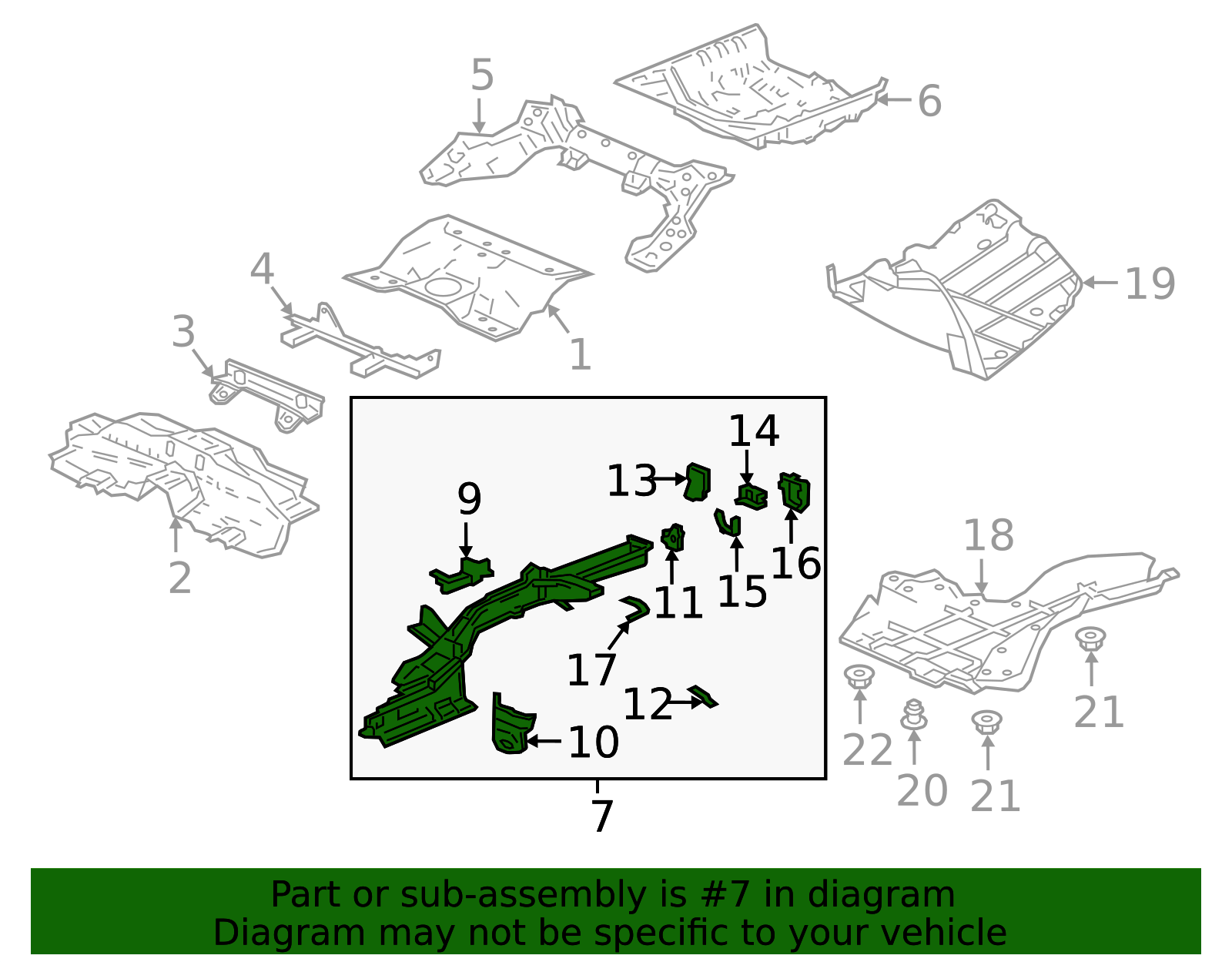 65610-TWA-325ZZ - High-Quality Rear Rail Assembly for 2018-2022 Honda ...