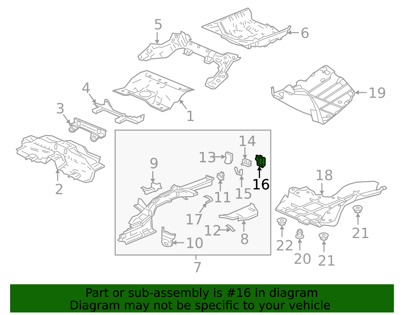 65669-TVA-A00ZZ - Bumper Bracket 2018-2025 Honda Accord | Honda Parts ...