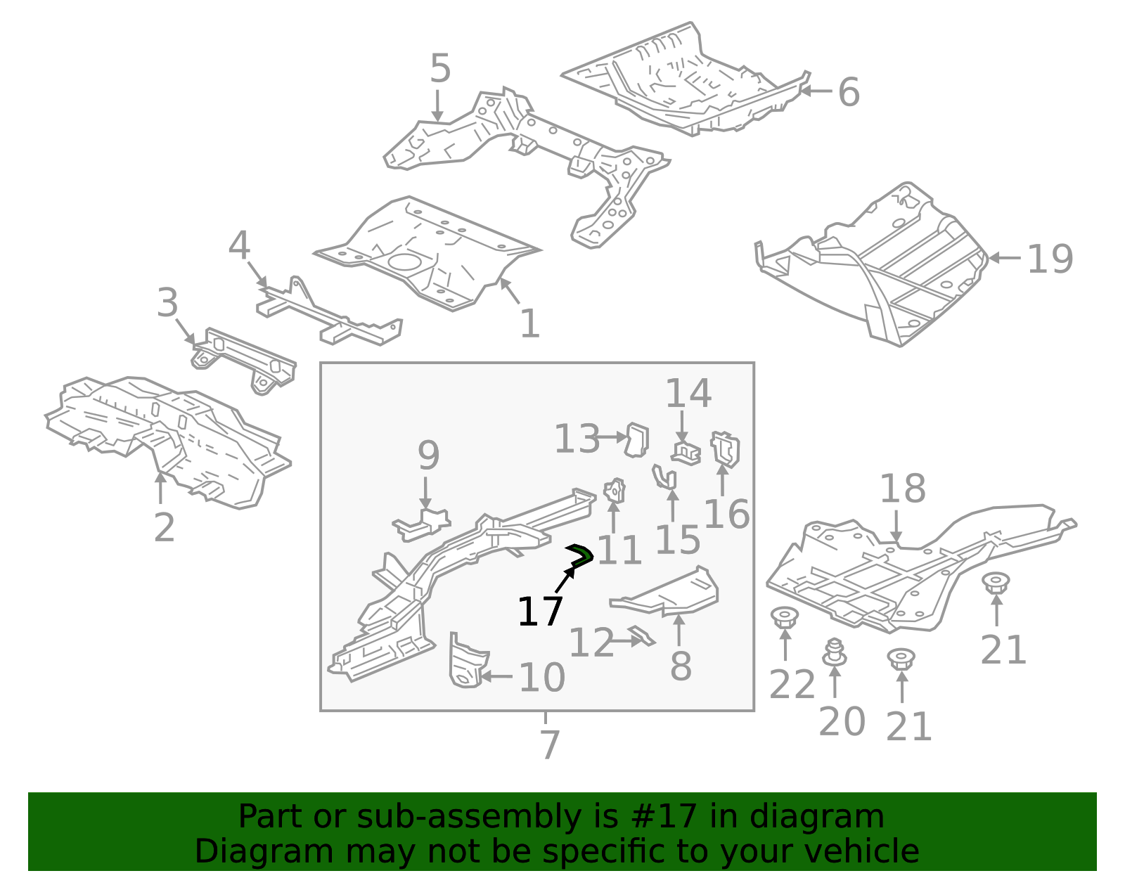 04656-TVA-A00ZZ - Bracket Set R Rear Muffler Mounting - 2018-2020 Honda ...