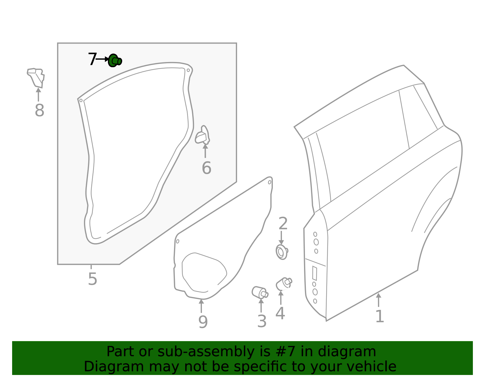 2017-2025 Subaru Door Weather-Strip Clip 909130254 | Subaru Parts Guys