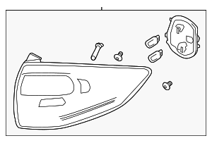 DM5Z-13404-A - Tail Lamp Assembly 2013-2016 Ford C-Max | Ford OEM Parts ...