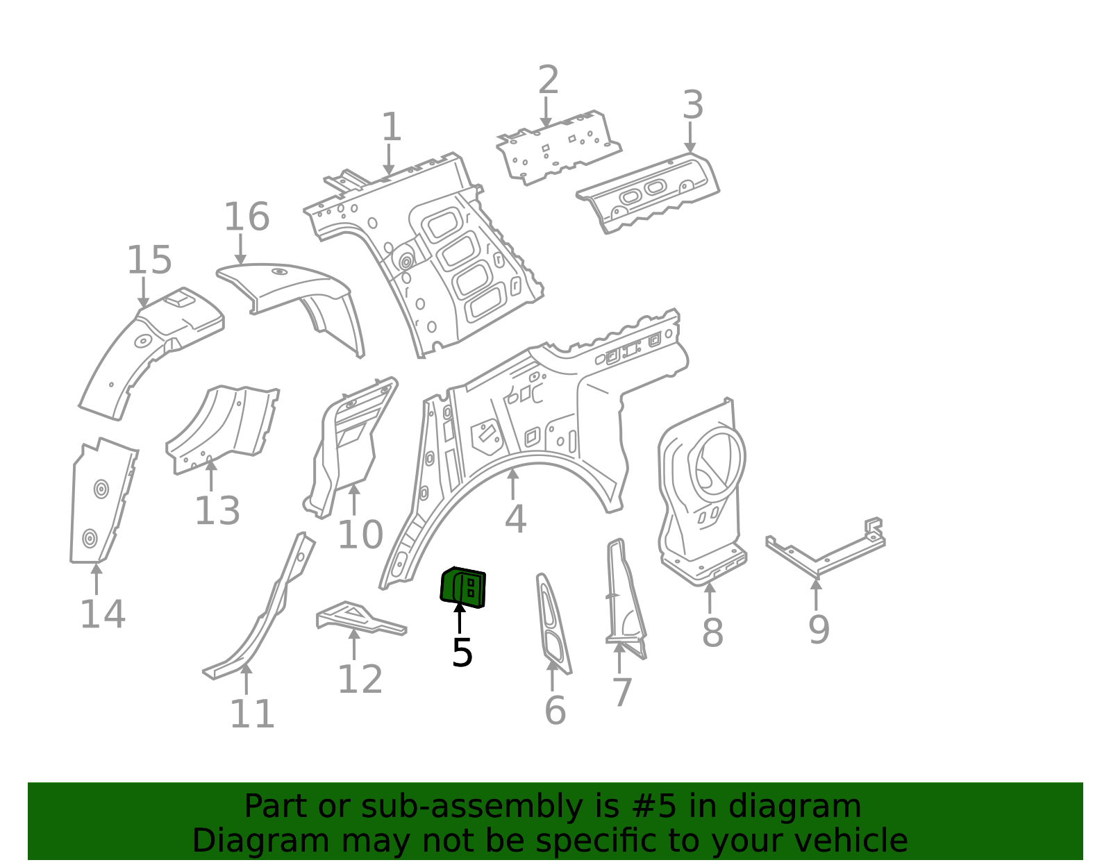 2015-2020 GM Passenger Side Body Lock Pillar Lock Striker Reinforcement ...