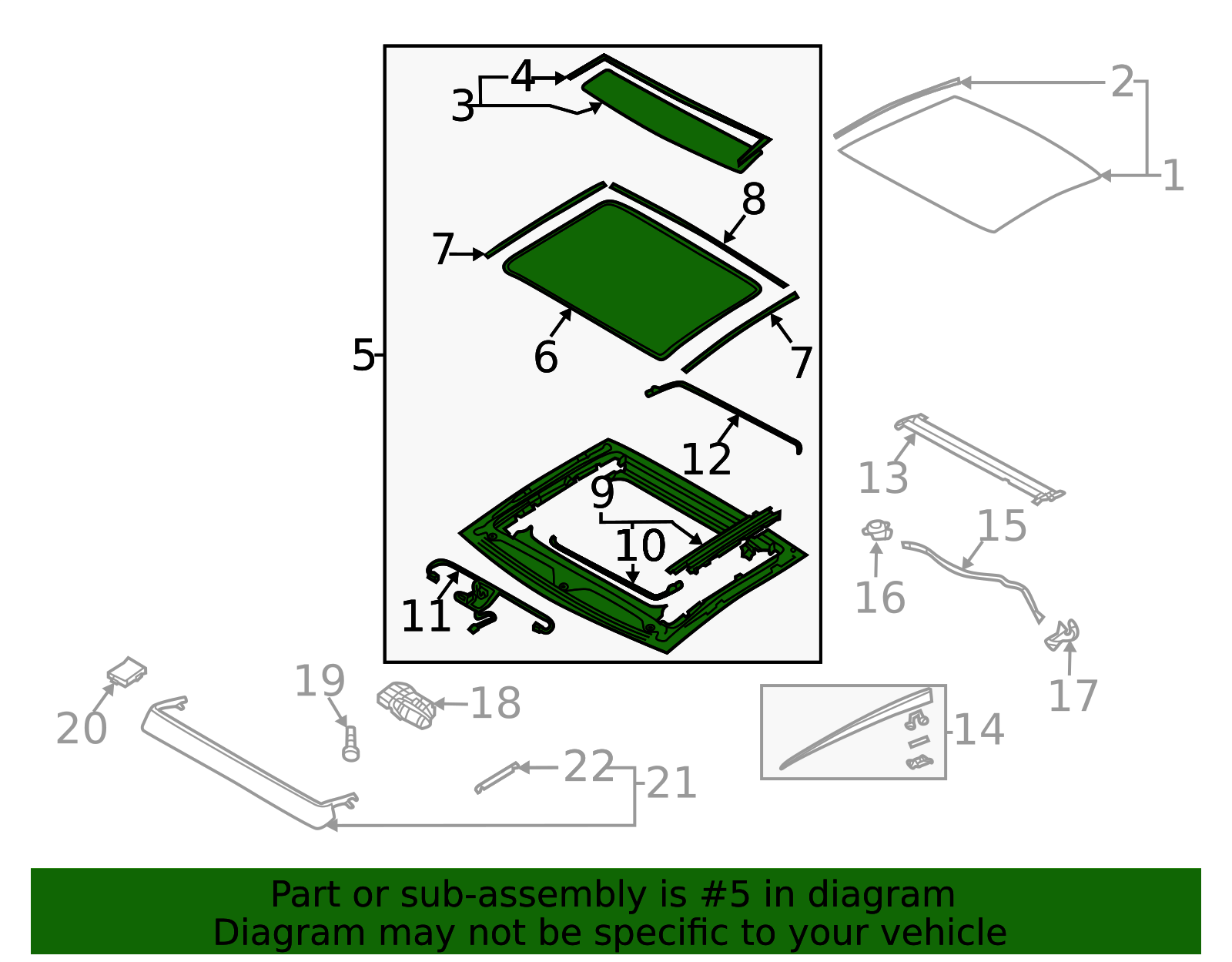 4K5-877-049-A - Sunroof Frame 2019-2025 Audi | Audi OEM Parts