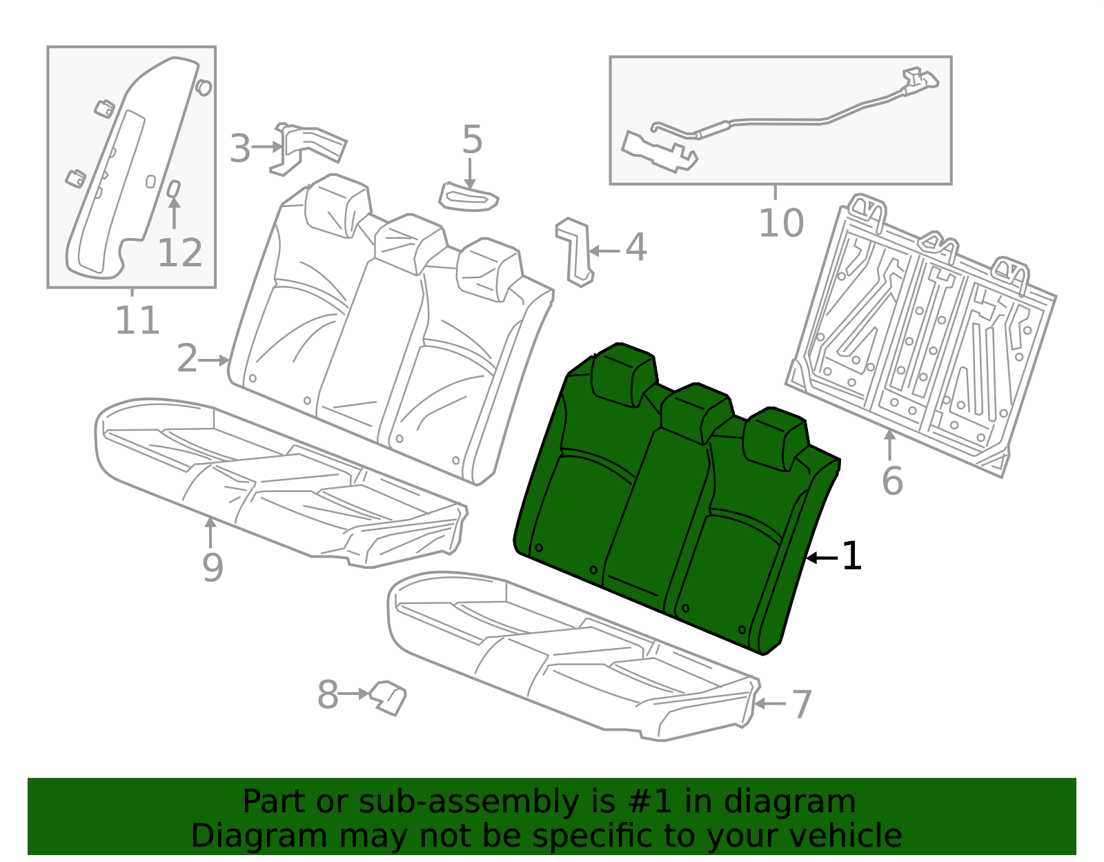 Seat Back Cushion - Restore Support with Factory Comfort | AutoNation Parts